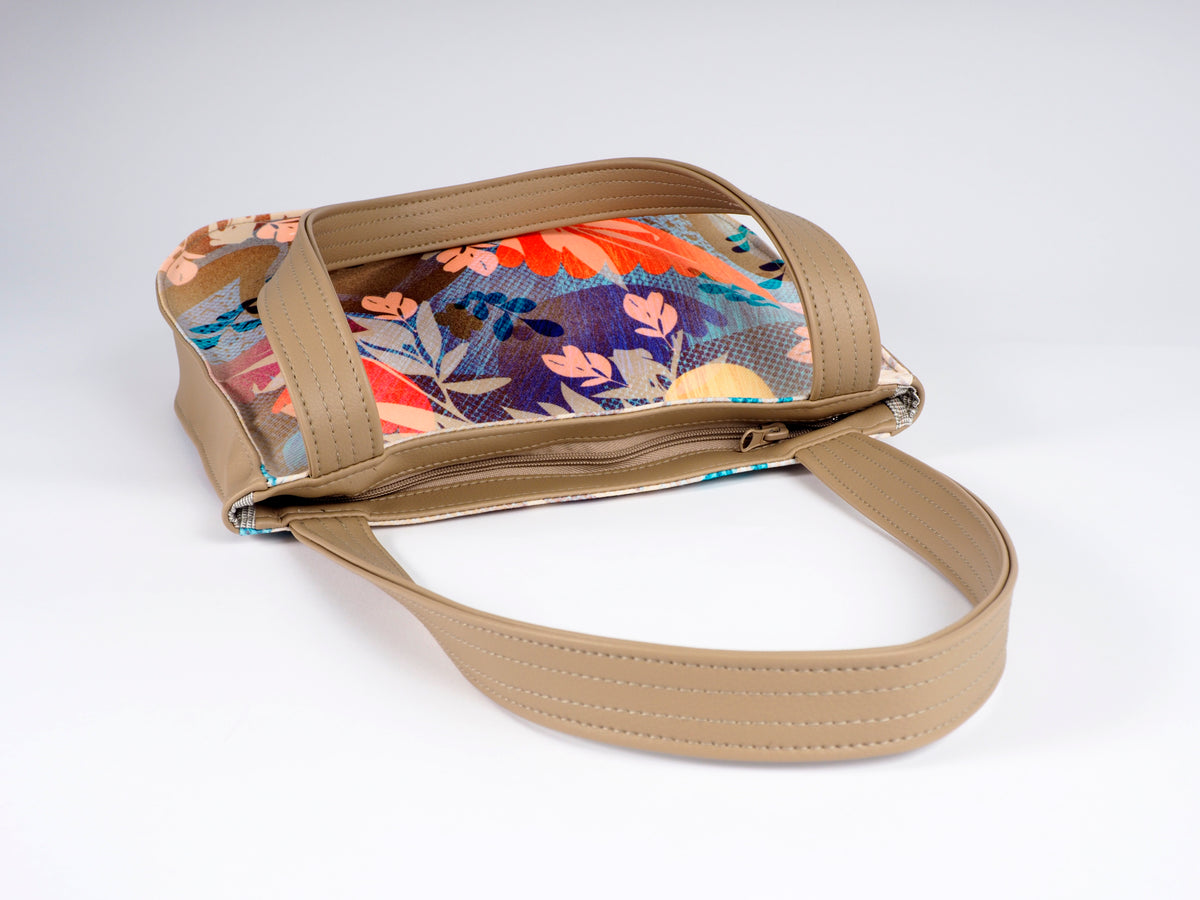 Bardo style bag - Summer time | BARDO ART WORKS beige, green, leaves ...